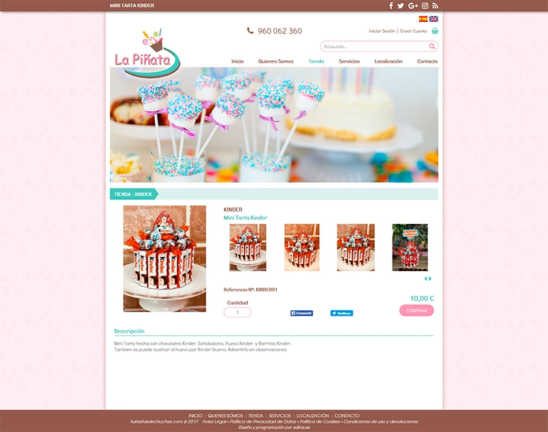 Desarrollo de un tienda online para La Piñata (Valencia) | Diseñado por ...